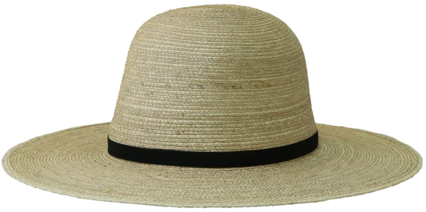 4 Inch Brim, 5-1/4 Inch Crown, Oak-Colored Guat Std Palm Hat, Unshaped
